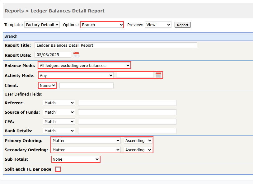 Ledger Balances Report – Dye & Durham UK