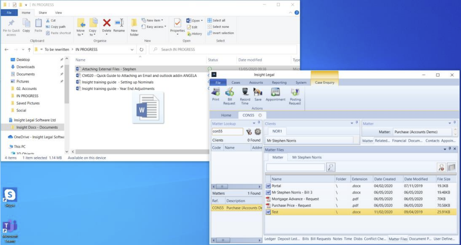 Attaching External Files – Dye & Durham UK